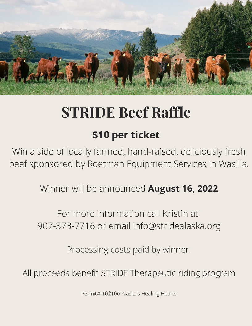 Fall Beef Raffle Tickets Now on Sale | Stride Alaska Therapeutic Riding